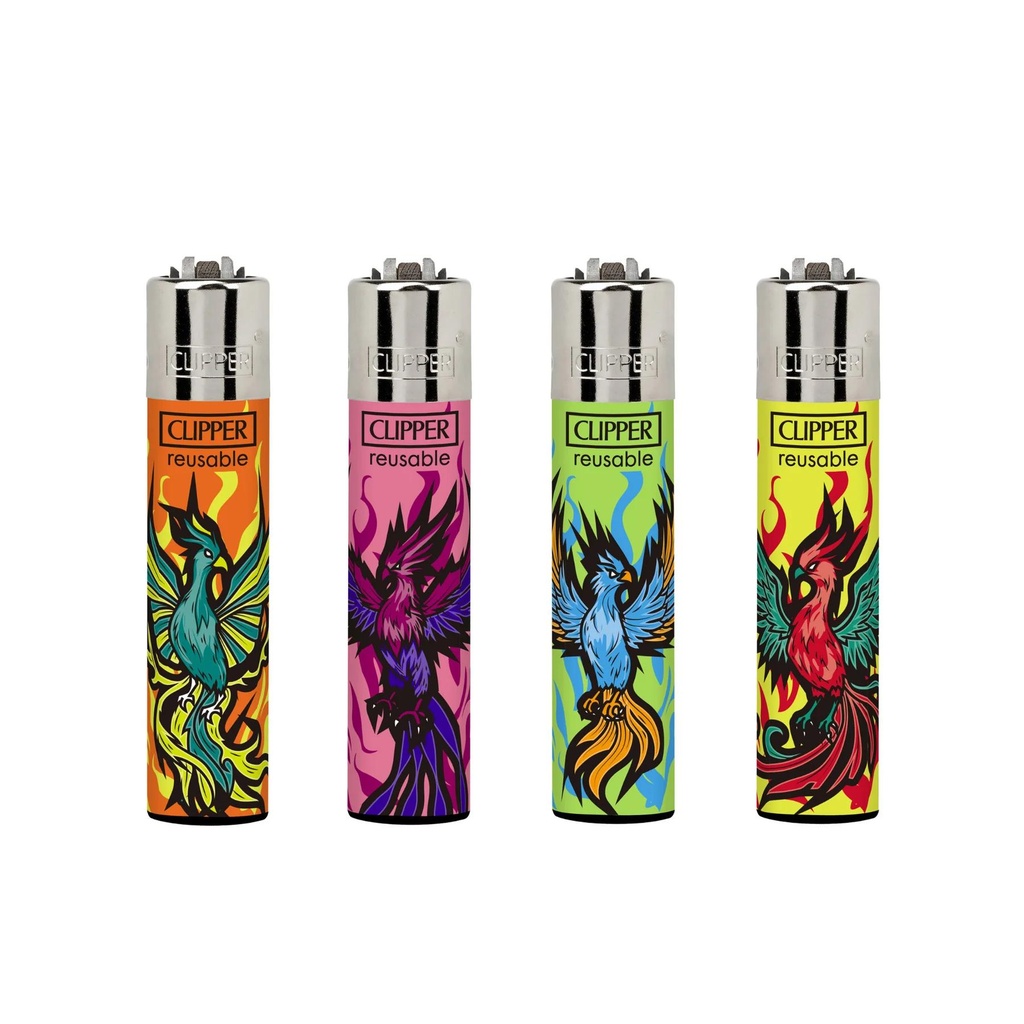 Lighter Clipper Random Creatures Phoenix Box of 48 | Maq